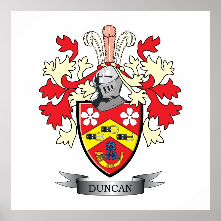 Duncan Family Crest Coat of Arms Poster | Zazzle