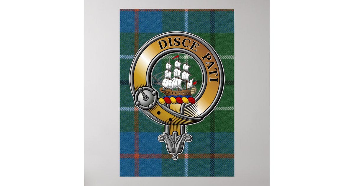 Duncan Tartan & Badge Poster | Zazzle