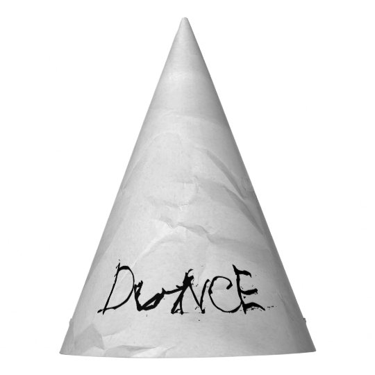 Dunce cap grunge crumpled party humor Party Hat | Zazzle.com