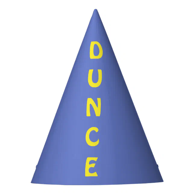 Dunce cap office party humor Party Hat | Zazzle