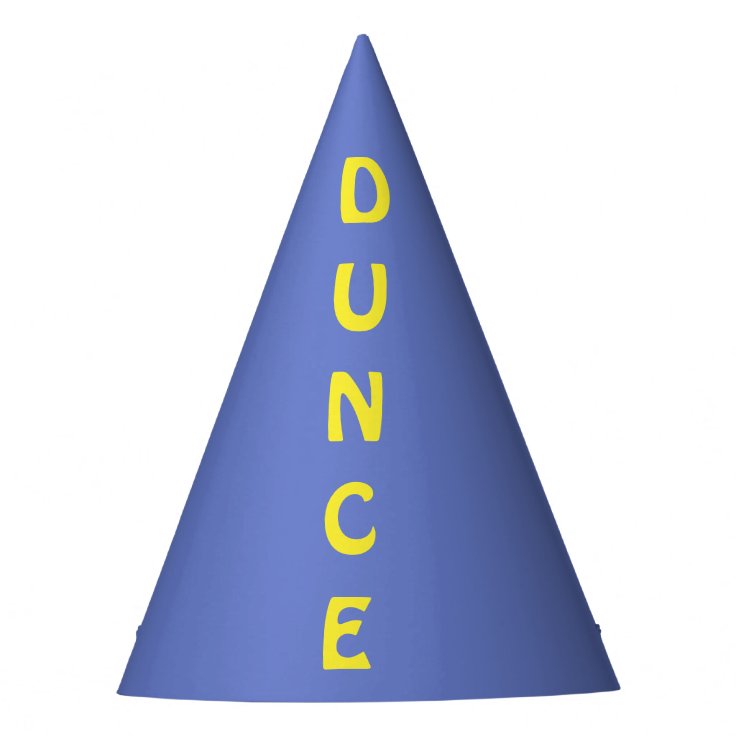 Dunce cap office party humor Party Hat | Zazzle