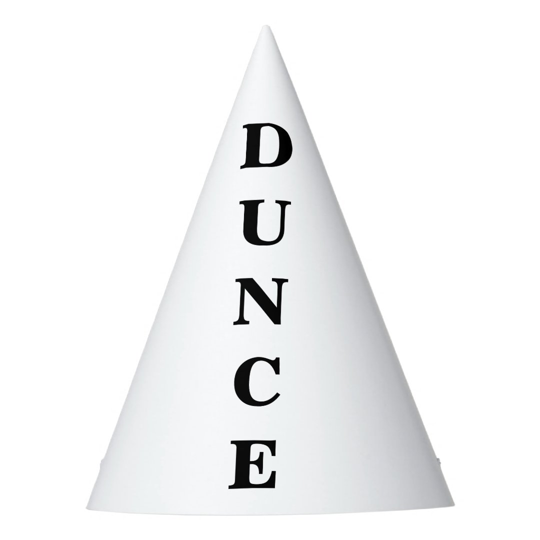 Dunce cap office party humor Party Hat | Zazzle