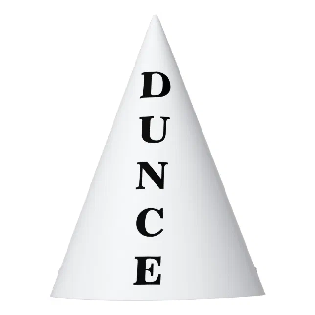 Dunce cap office party humor Party Hat | Zazzle