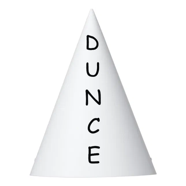 Dunce hat V2.0 party humor birthdays & parties | Zazzle