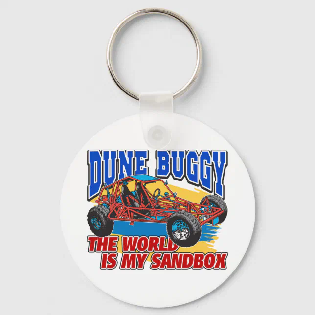 Dune Buggy Sandbox Keychain | Zazzle