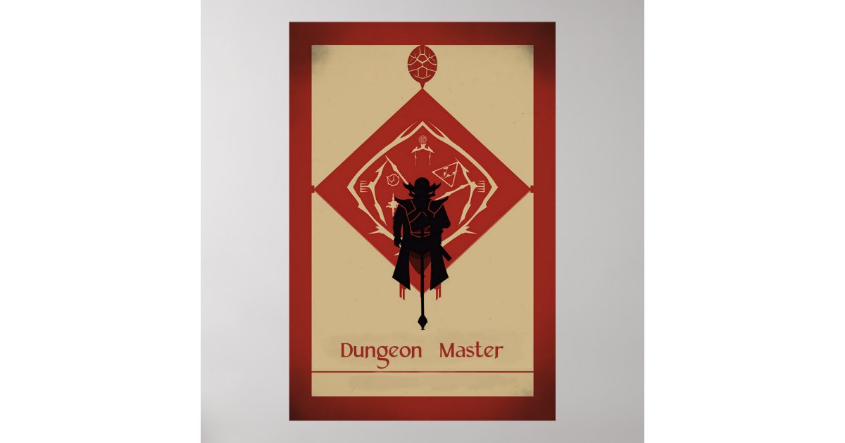 Dungeon Master Minimalist Poster | Zazzle