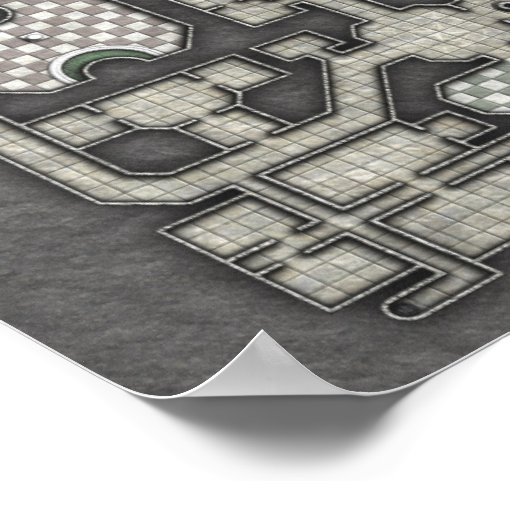 Dungeon Poster Map | Zazzle