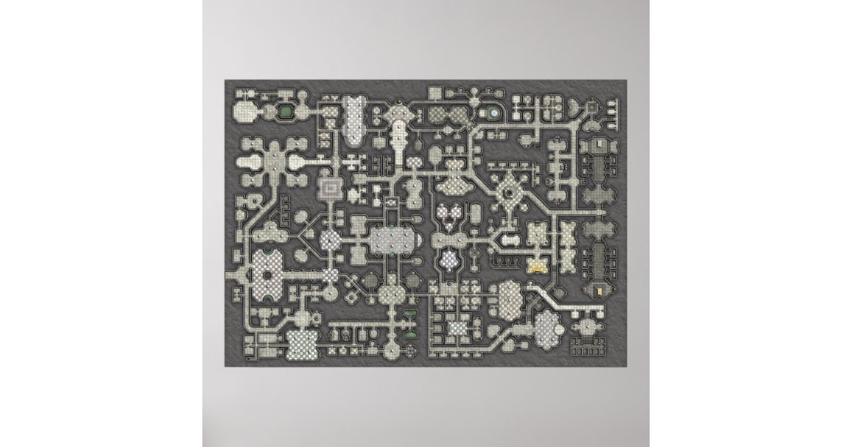 Dungeon Poster Map | Zazzle