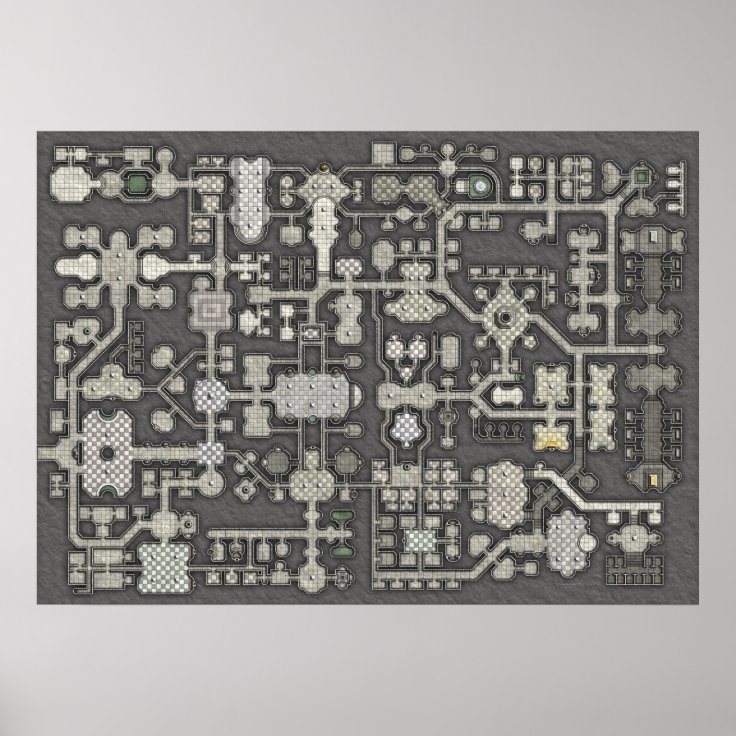 Dungeon Poster Map | Zazzle
