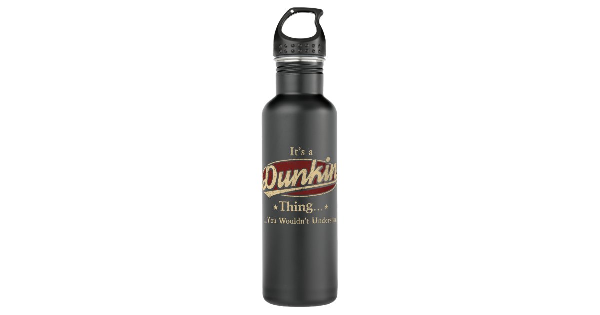 DUNKIN insulated water bottle DUNKIN water flask | Zazzle