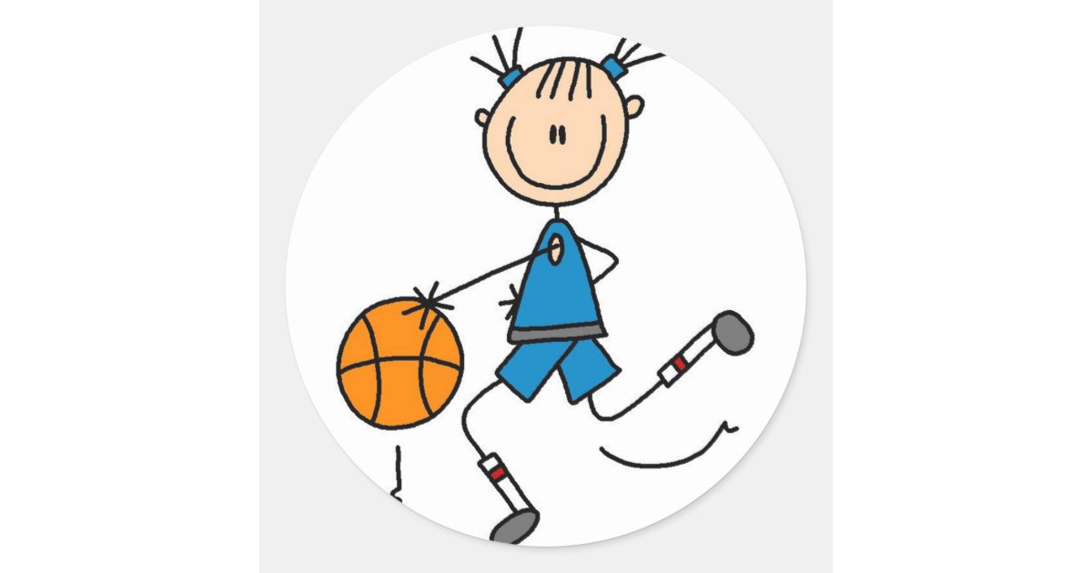 Dunking The Basketball Sticker | Zazzle