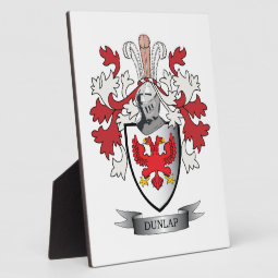 Dunlap Family Crest Coat of Arms Plaque | Zazzle