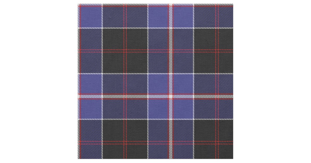 Dunlap Tartan Print Fabric | Zazzle
