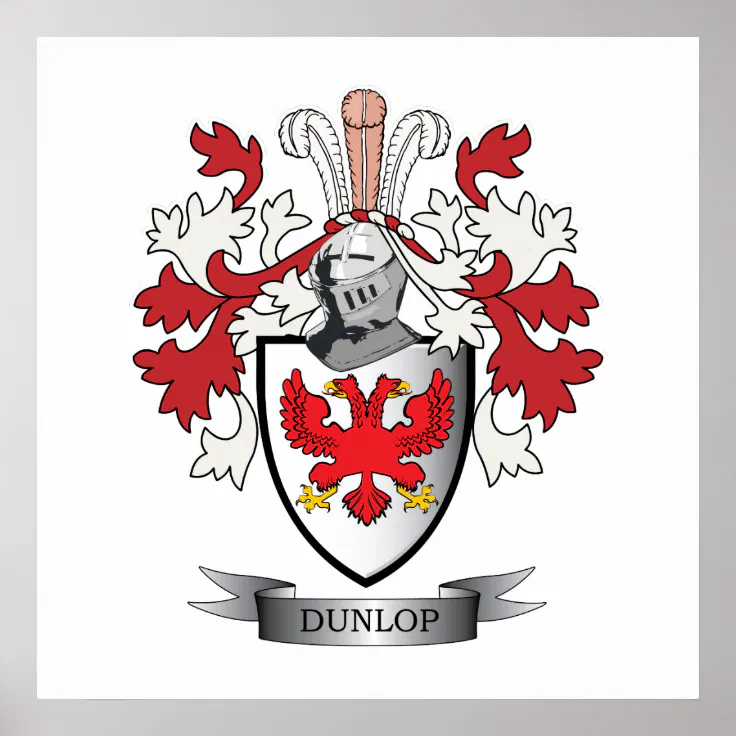 Dunlop Family Crest Coat of Arms Poster | Zazzle