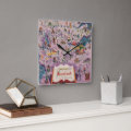 Dunlop Map of Central Scotland Square Wall Clock | Zazzle