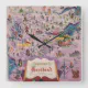 Dunlop Map of Central Scotland Square Wall Clock | Zazzle