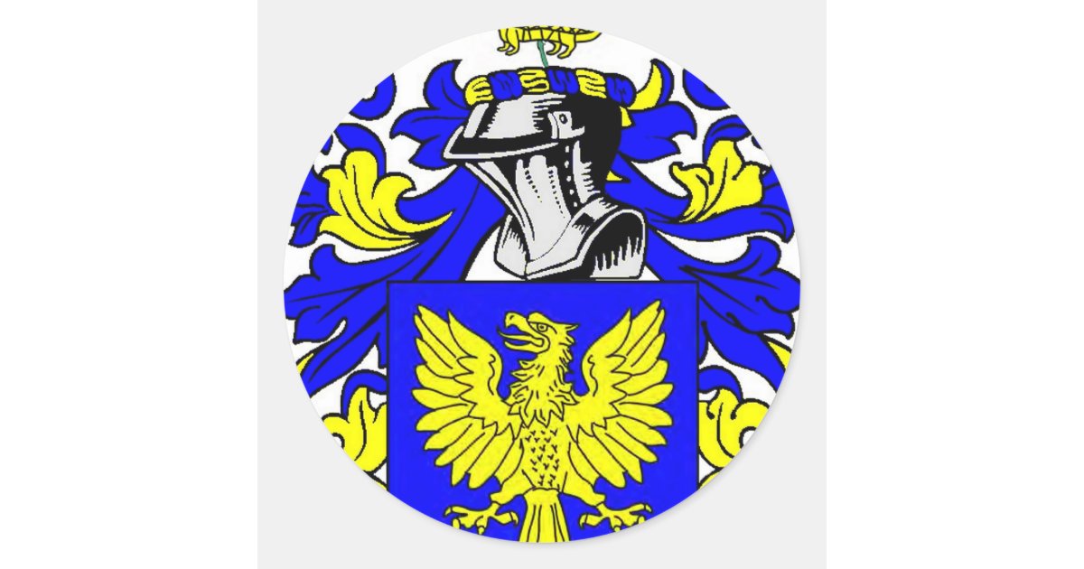 Dunn (Irish) Coat of Arms Classic Round Sticker | Zazzle