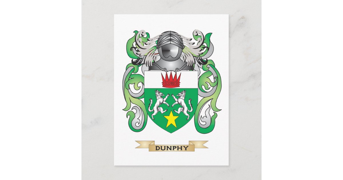 Dunphy Coat of Arms Postcard | Zazzle
