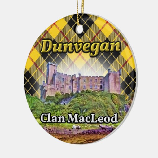 Dunvegan Castle Clan MacLeod Tartan Scotland Ceramic Ornament | Zazzle