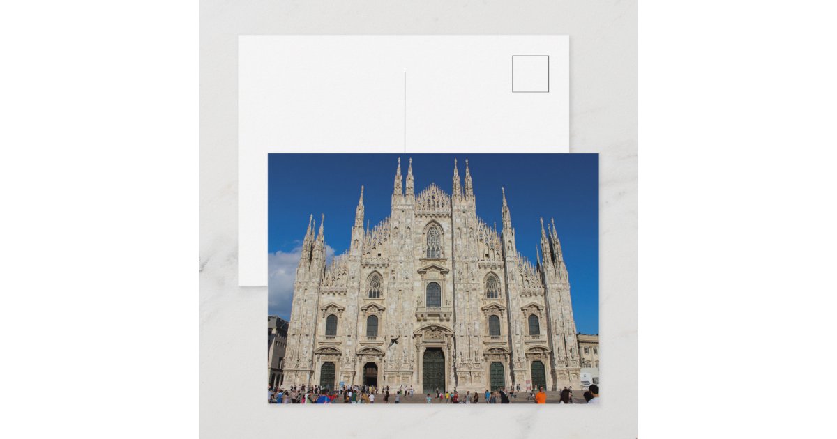Duomo di Milano Cathedral | Milan, Italy Postcard | Zazzle