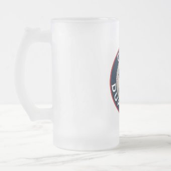 Dupa Baseball logo Frosted Glass Beer Mug | Zazzle