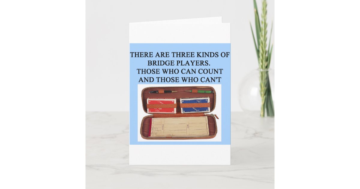 duplicate bridge game player card | Zazzle