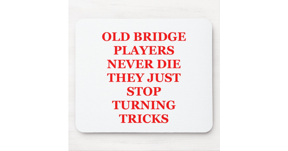 duplicate bridge jokes mouse pad | Zazzle