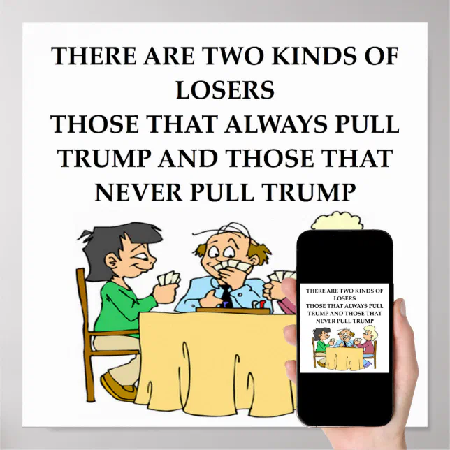 duplicate bridge jokes poster | Zazzle
