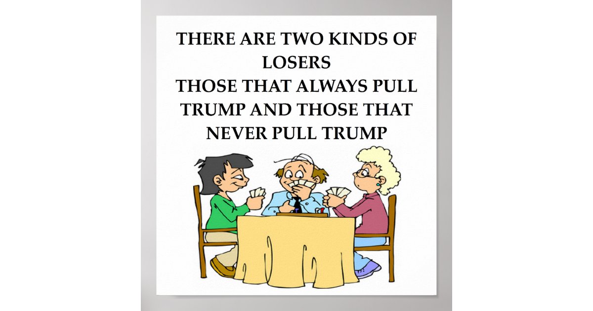 duplicate bridge jokes poster | Zazzle