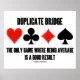Duplicate Bridge Only Game Where Being Average Poster | Zazzle