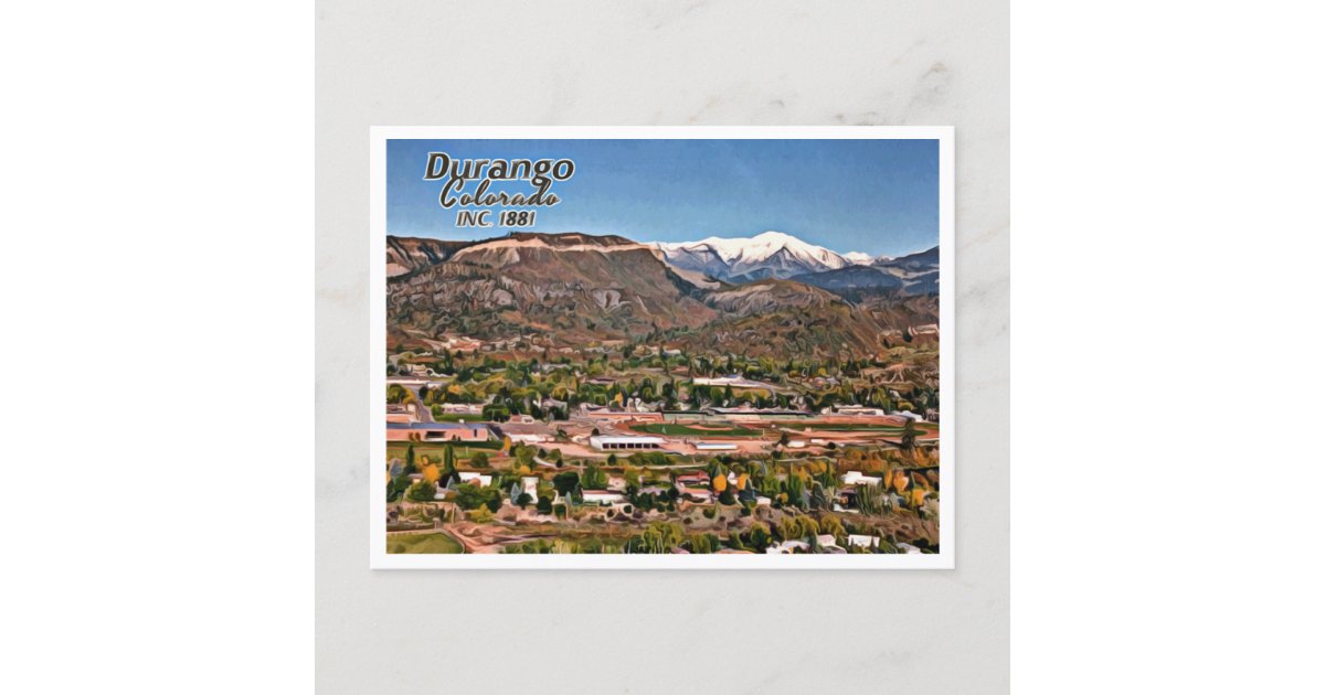 DURANGO COLORADO POSTCARD | Zazzle