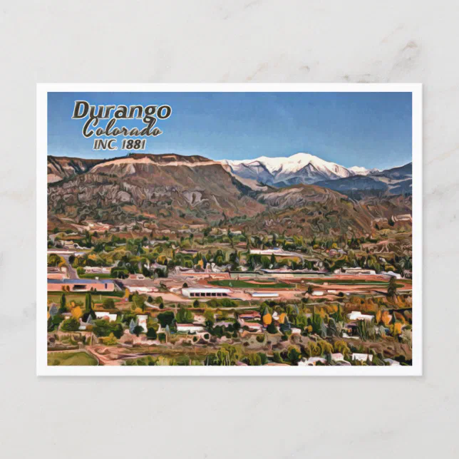 DURANGO COLORADO POSTCARD | Zazzle
