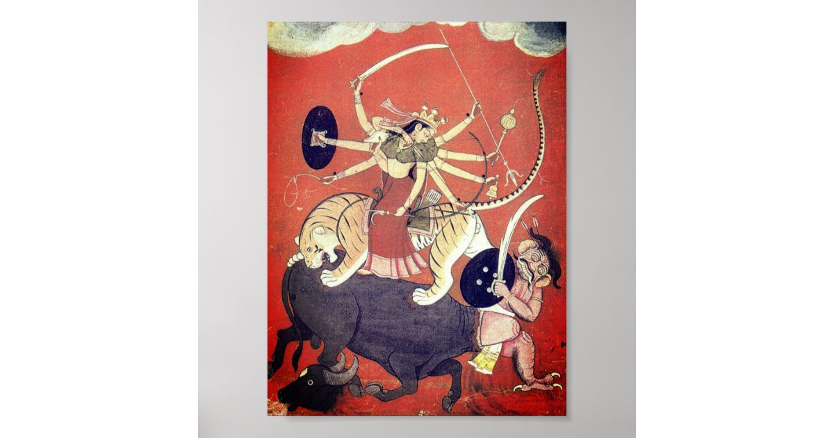 Durga - Mother Goddess Poster | Zazzle