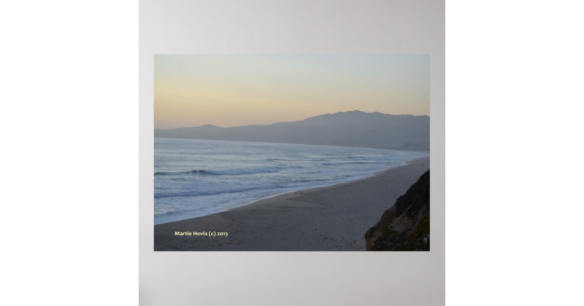 Dusky Beach Poster | Zazzle