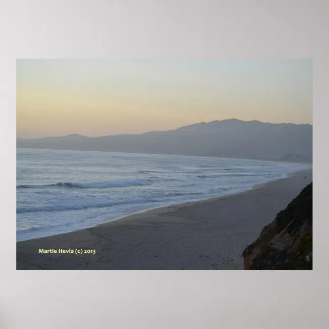 Dusky Beach Poster | Zazzle