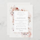 Dusky Fall Marsala Blush Floral Bridal Shower Invitation | Zazzle