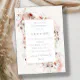 Dusky Fall Marsala Blush Floral Bridal Shower Invitation | Zazzle