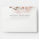 Dusky Fall Marsala Blush Floral Watercolor Wedding Envelope | Zazzle