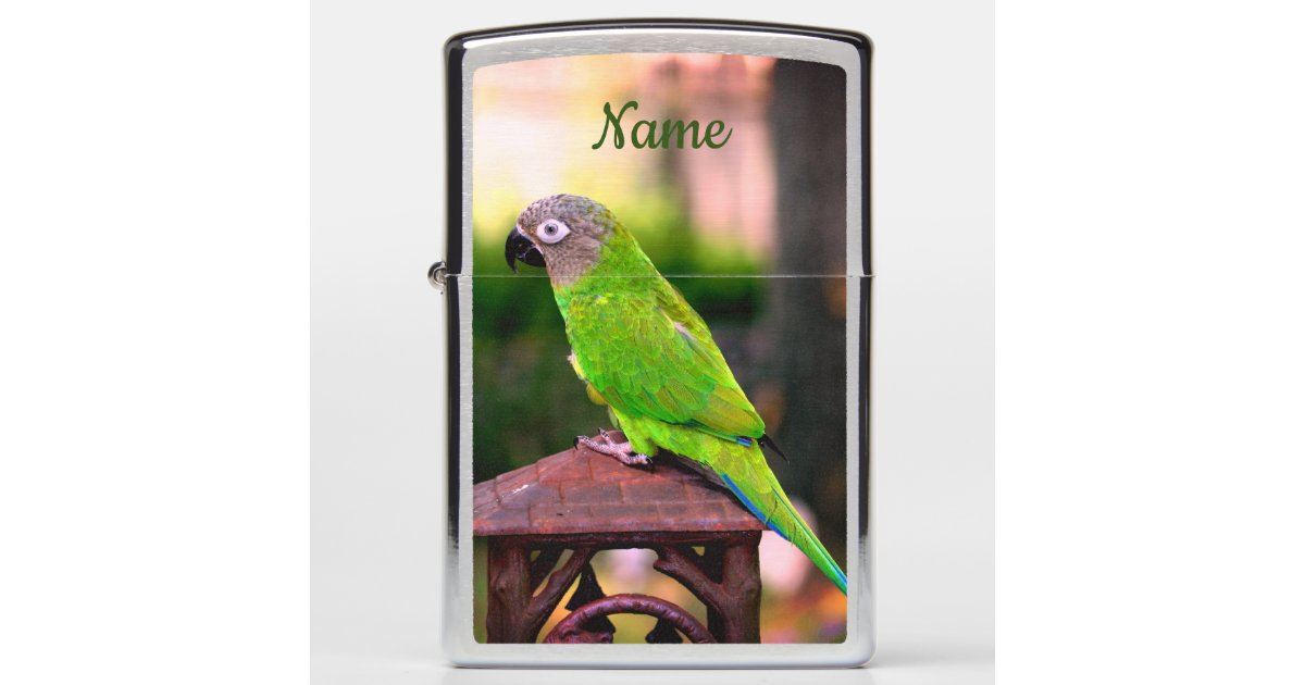 Dusky Headed Conure Parrot Personalized Zippo Lighter | Zazzle