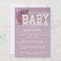 Dusky Pink Balloon Baby Shower Invitation | Zazzle
