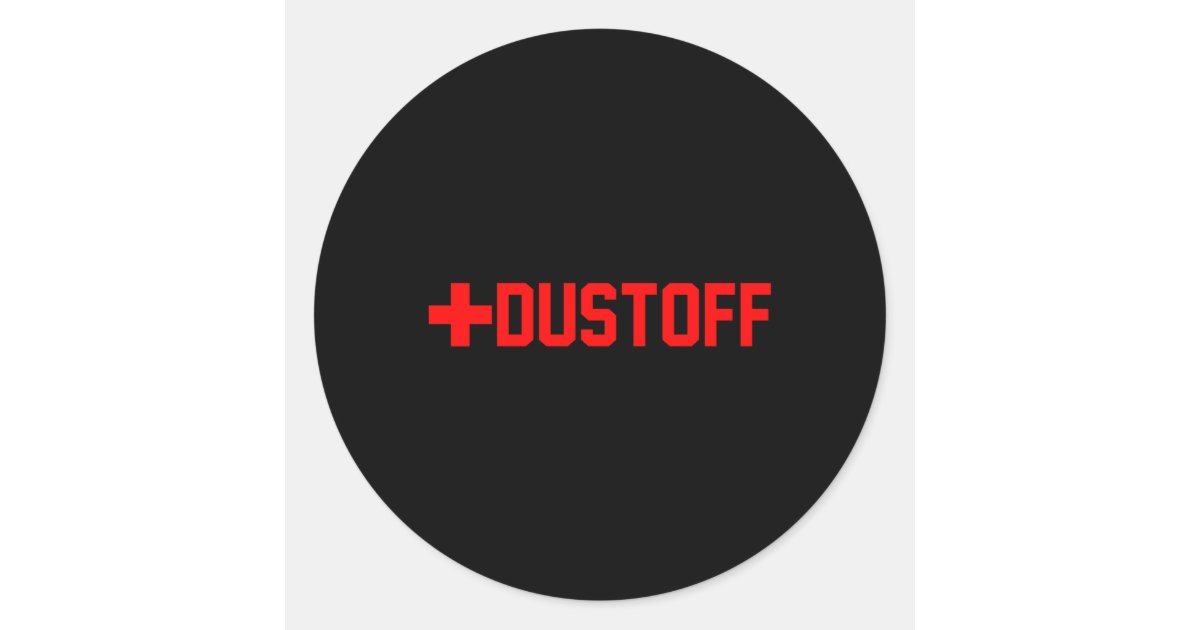 Dustoff Medevac Cross Red Classic Round Sticker | Zazzle