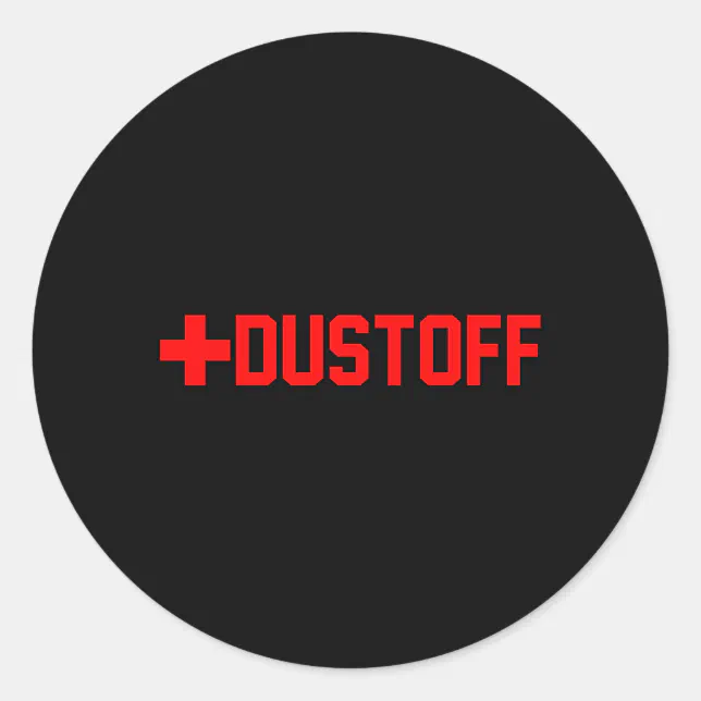 Dustoff Medevac Cross Red Classic Round Sticker | Zazzle