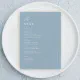 Dusty Blue 5x7" Wedding Table Menu Cards Flat Menu | Zazzle
