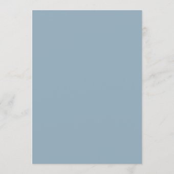 Dusty Blue 5x7" Wedding Table Menu Cards Flat Menu | Zazzle