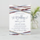 Dusty Blue and Cranberry Streamers The Wedding Of Invitation | Zazzle