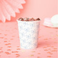 Dusty Blue Bow Ribbon Summer Party Paper Coasters Paper Cups | Zazzle