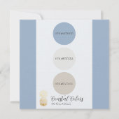 Dusty Blue Coastal Color Palette Card | Zazzle