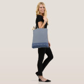 Dusty Blue Color Block Personalized Tote Bag | Zazzle