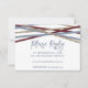 Dusty Blue & Cranberry Streamers Online RSVP Card | Zazzle