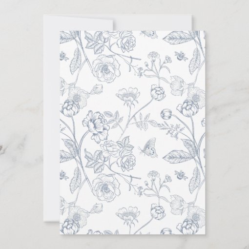 Dusty Blue Crest Monogram Wedding Invitation | Zazzle